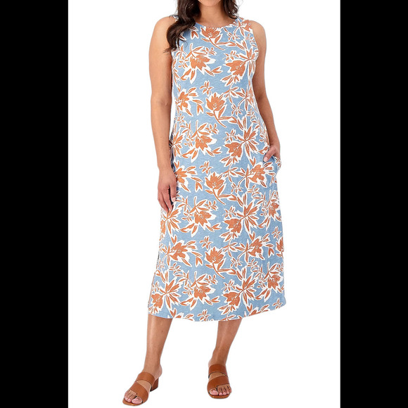 Denim&Co | Skirts | Denim Co Naturals Linen Blend Jersey Aline Midi ...